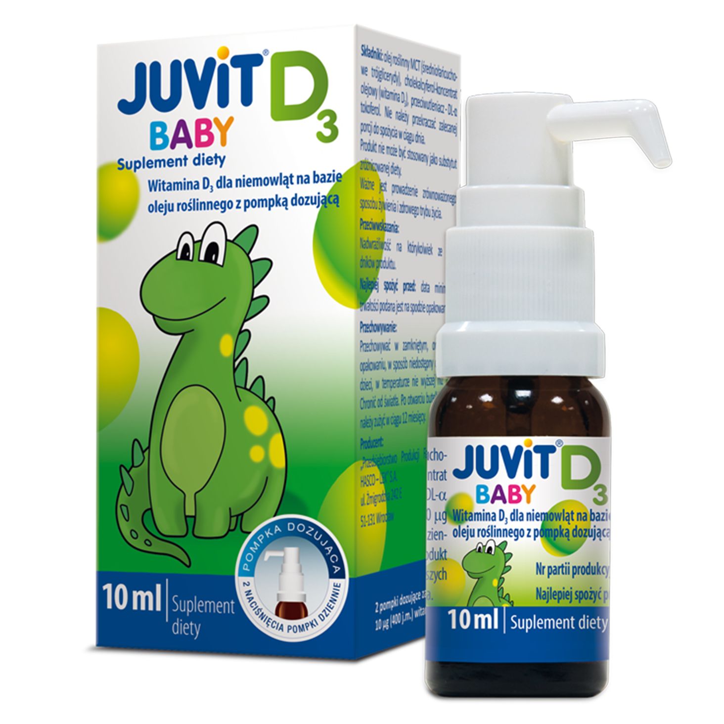 Juvit Baby D3 krople doustne 10ml - Opinie i ceny na Ceneo.pl