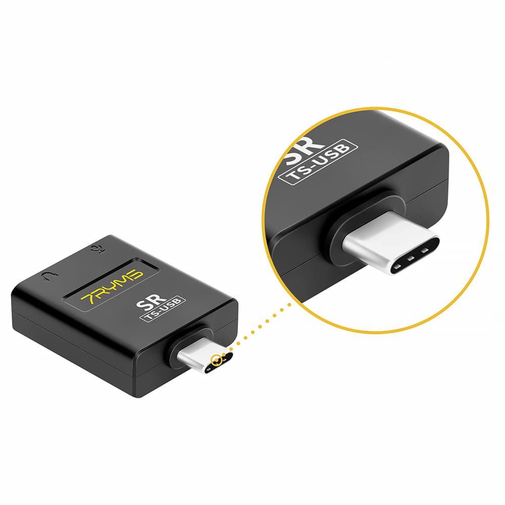 Adapter audio 7Ryms SR TS-USB z USB-C na mini jack 3,5mm do mikrofonu i słuchawek - Opinie i ...