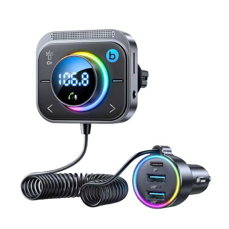 Transmiter FM Do Samochodu Joyroom JR CL18 Bluetooth 5 3 adowarka 30