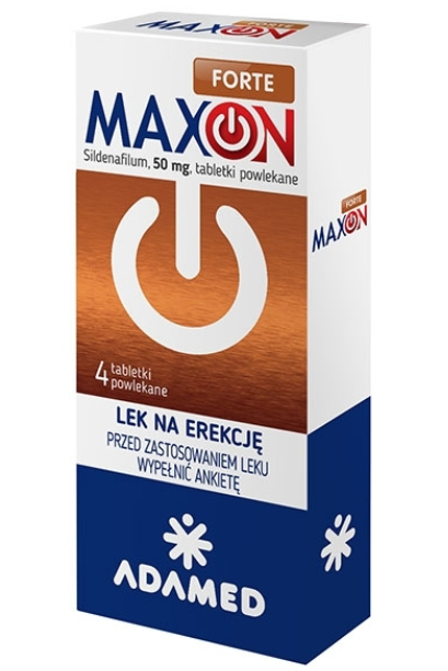 Maxon Forte 50mg 4 tabl. - Opinie i ceny na Ceneo.pl