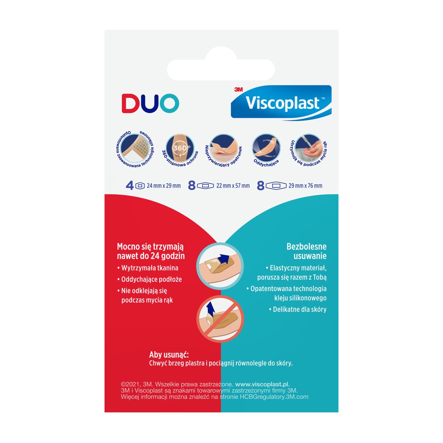 Viscoplast DUO zestaw plastrów 3 rozmiary 20 szt - Opinie i ceny na ...