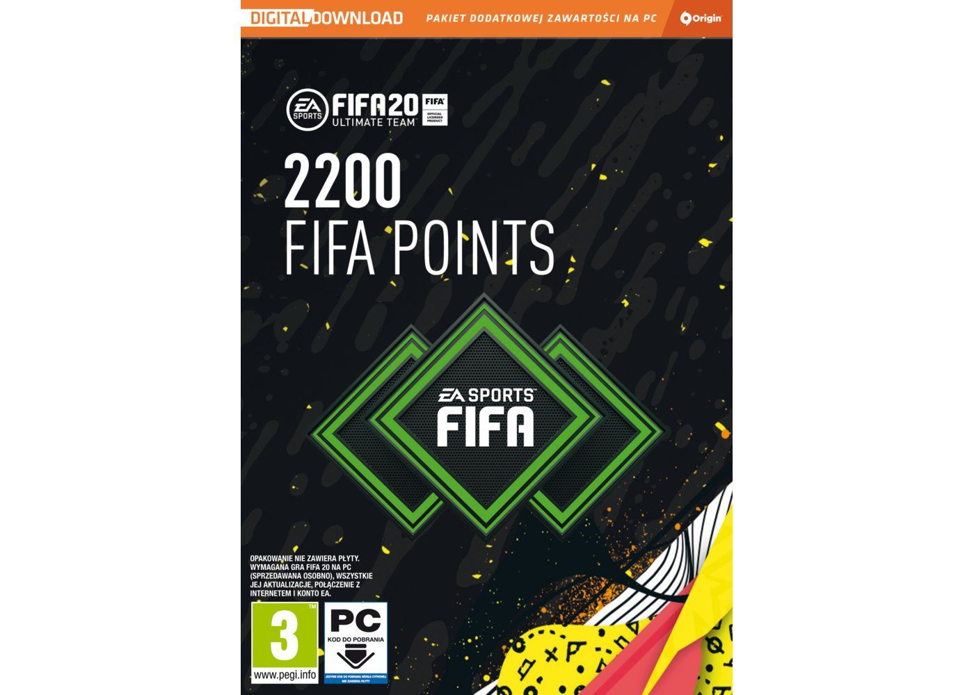 FIFA 20 Ultimate Team FUT 2200 Points (Digital) - Karta Pre-paid ...