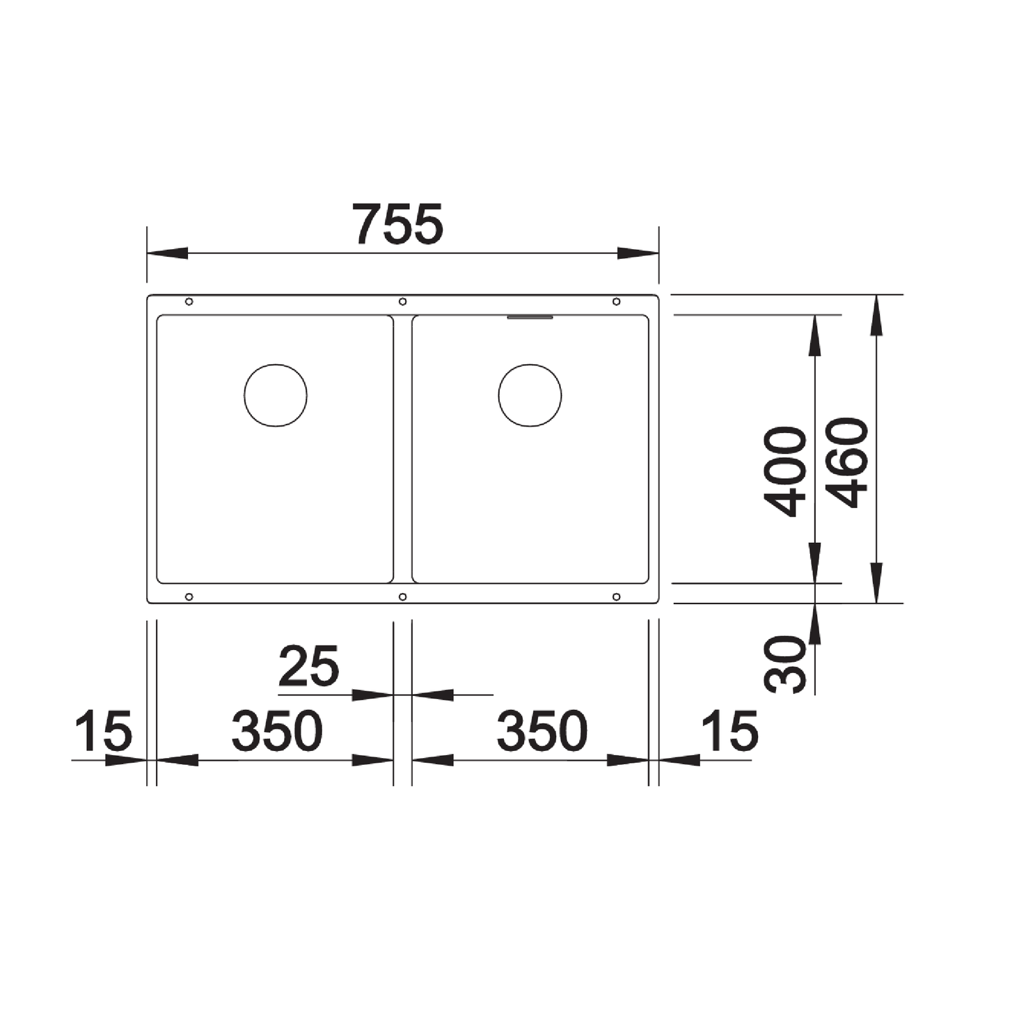 Zlewozmywak Blanco Subline 350/350-U Silgranit PuraDur Czarny (525987 ...