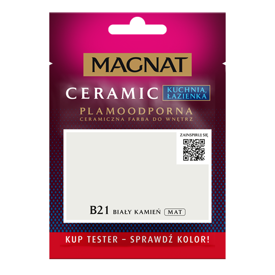 Farba Magnat Ceramic Kuchnia, Łazienka B21 biały kamień 0,03L - Opinie ...