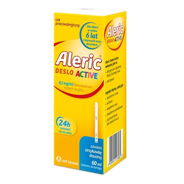 Lek na alergię ALERIC DESLO ACTIVE 0,5 mg/ml syrop 60 ml - Opinie i ...