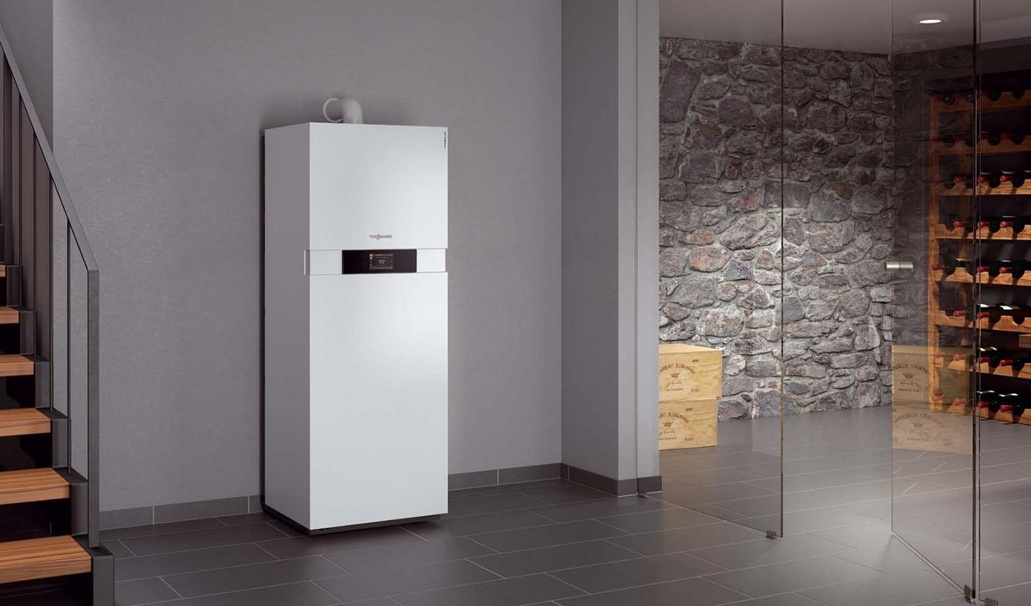 Kocioł grzewczy Viessmann Vitodens 222-F B2SA 3,2-19kW + Vitotronic 200 ...