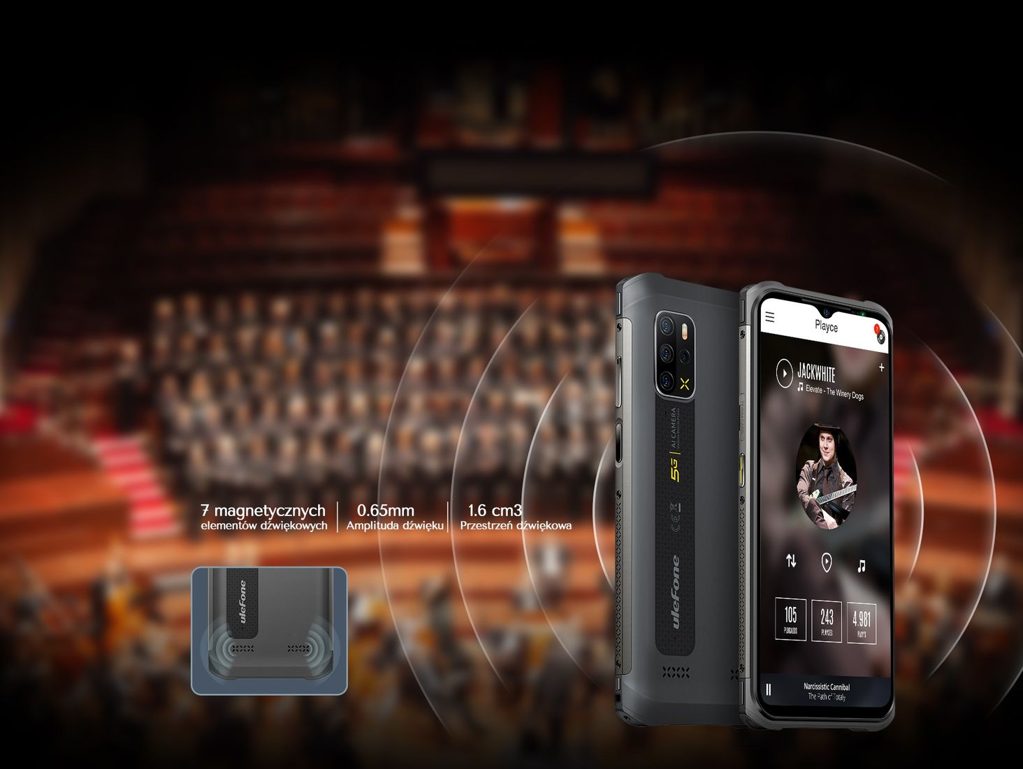 UleFone Armor 12 5G 8/128GB Czarny - Cena, opinie na Ceneo.pl