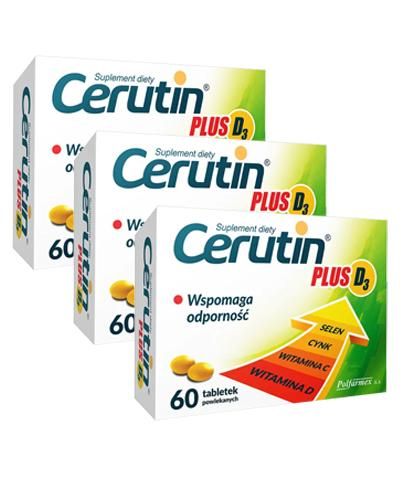 Polfarmex Cerutin Plus D3 3 x 60 tabl. - Opinie i ceny na Ceneo.pl