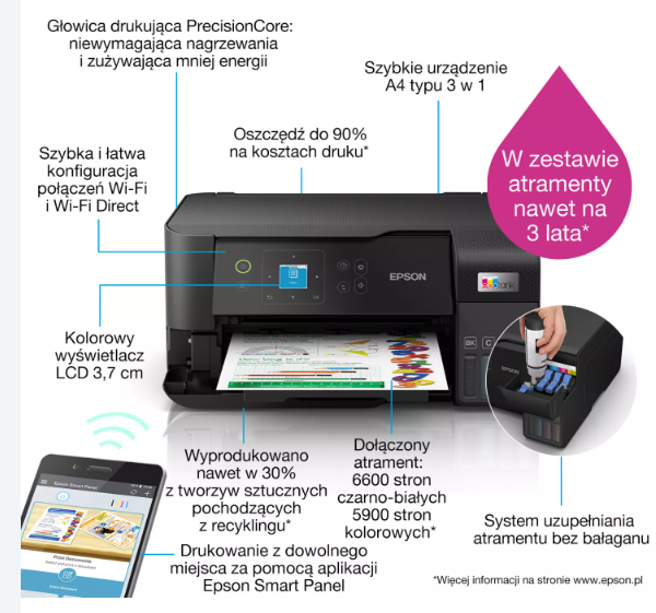 Urządzenie wielofunkcyjne Epson EcoTank L3560 - Ceneo.pl