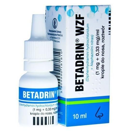 Betadrin, krople do nosa, 10ml - Opinie i ceny na Ceneo.pl