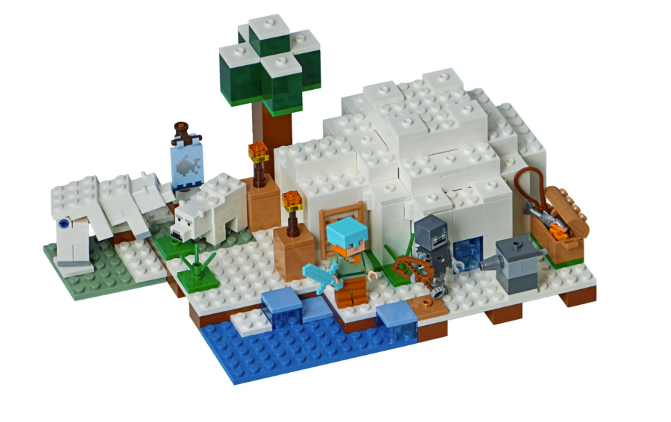 LEGO Minecraft 21142 Igloo Niedźwiedzia Polarnego - Ceny i opinie ...