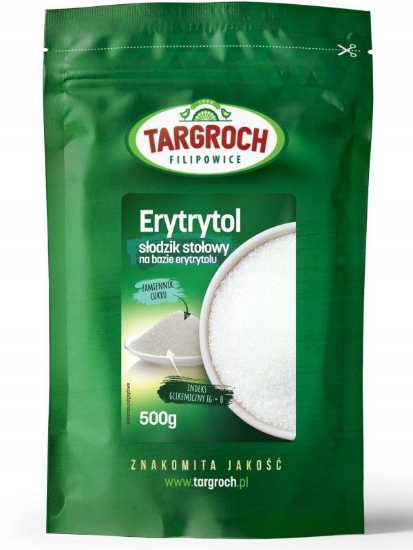 Erytrol Erytrytol Naturalny Słodzik 500 G - Ceny i opinie - Ceneo.pl