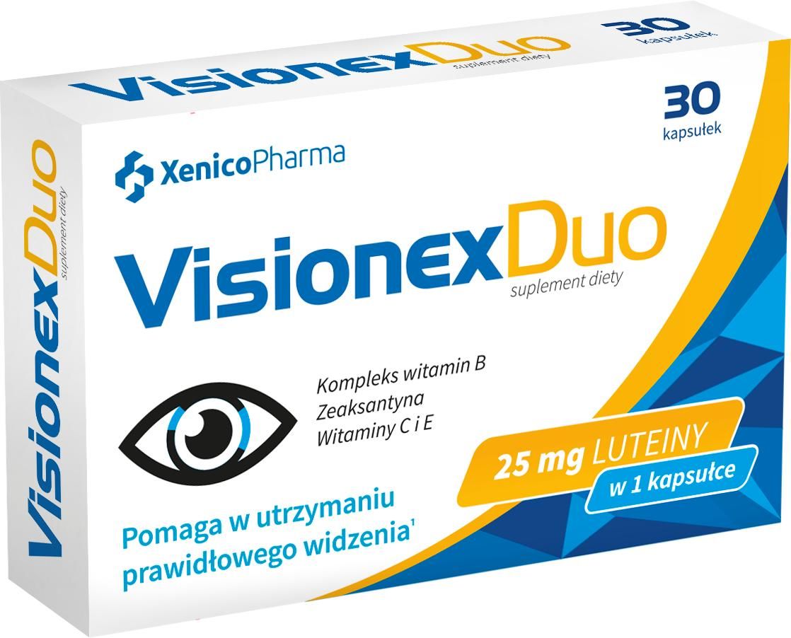 Visionex Duo na oczy z luteiną 30 kaps. - Opinie i ceny na Ceneo.pl