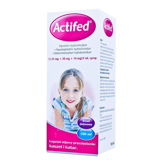 Actifed syrop 100ml - Opinie i ceny na Ceneo.pl