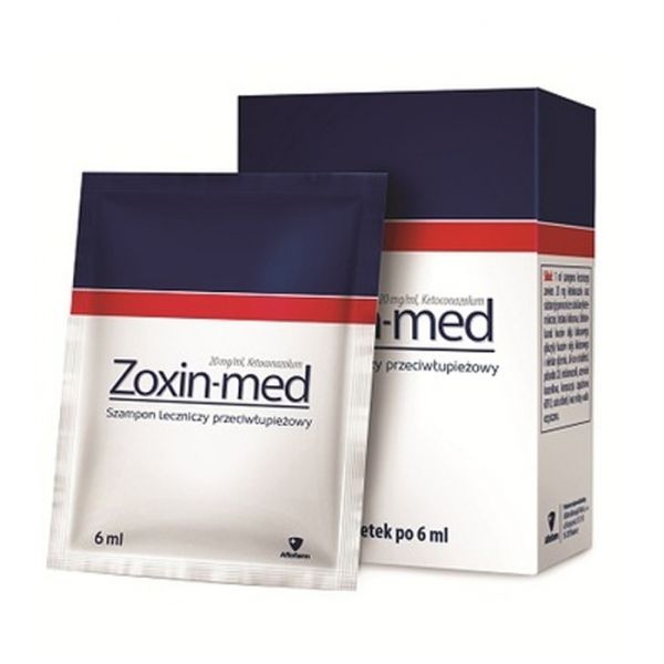 Szampon do włosów Zoxin-med szampon 6 saszetek po 6ml - Opinie i ceny ...