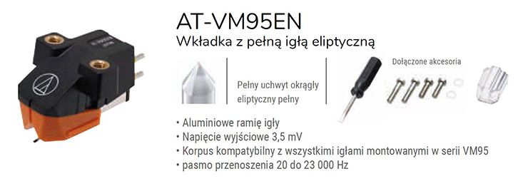 Audio-Technica Wkładka Gramofonowa (AT-VM95EN) - opinie i ceny na Ceneo.pl