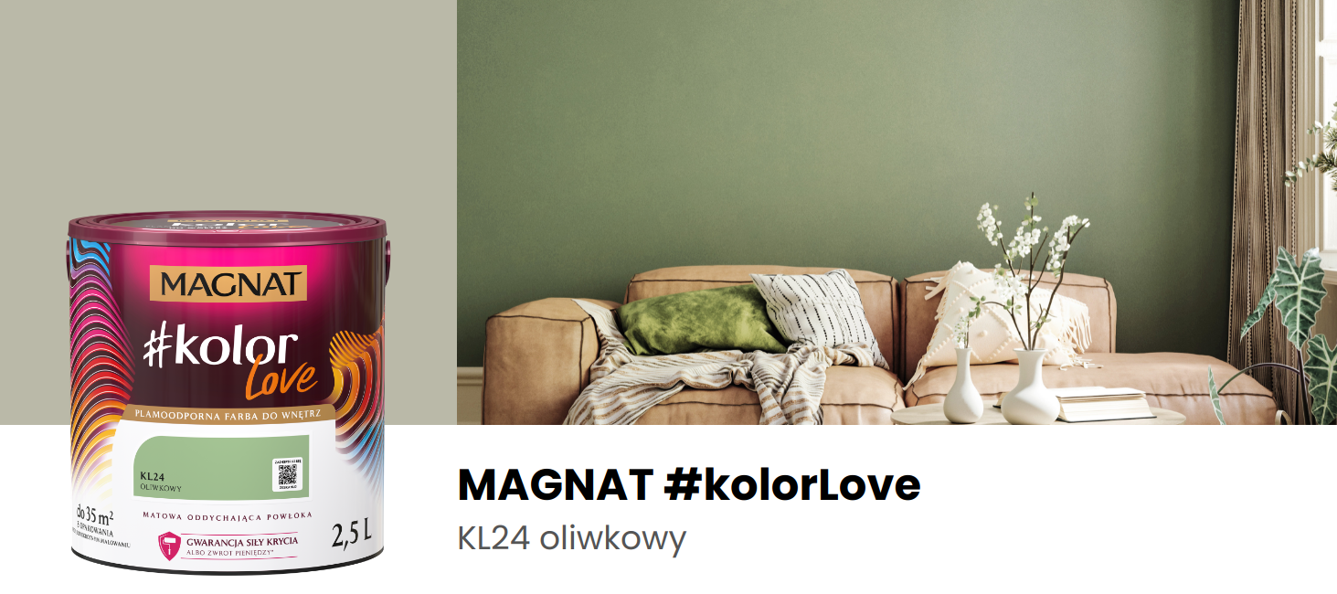 Farba Magnat #kolorLove KL24 Oliwkowy 2,5L - Opinie i ceny na Ceneo.pl