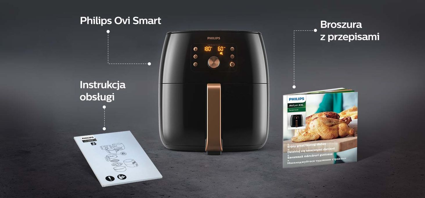 Frytkownica PHILIPS Ovi Smart XXL HD9867/90 - Opinie i ceny na Ceneo.pl