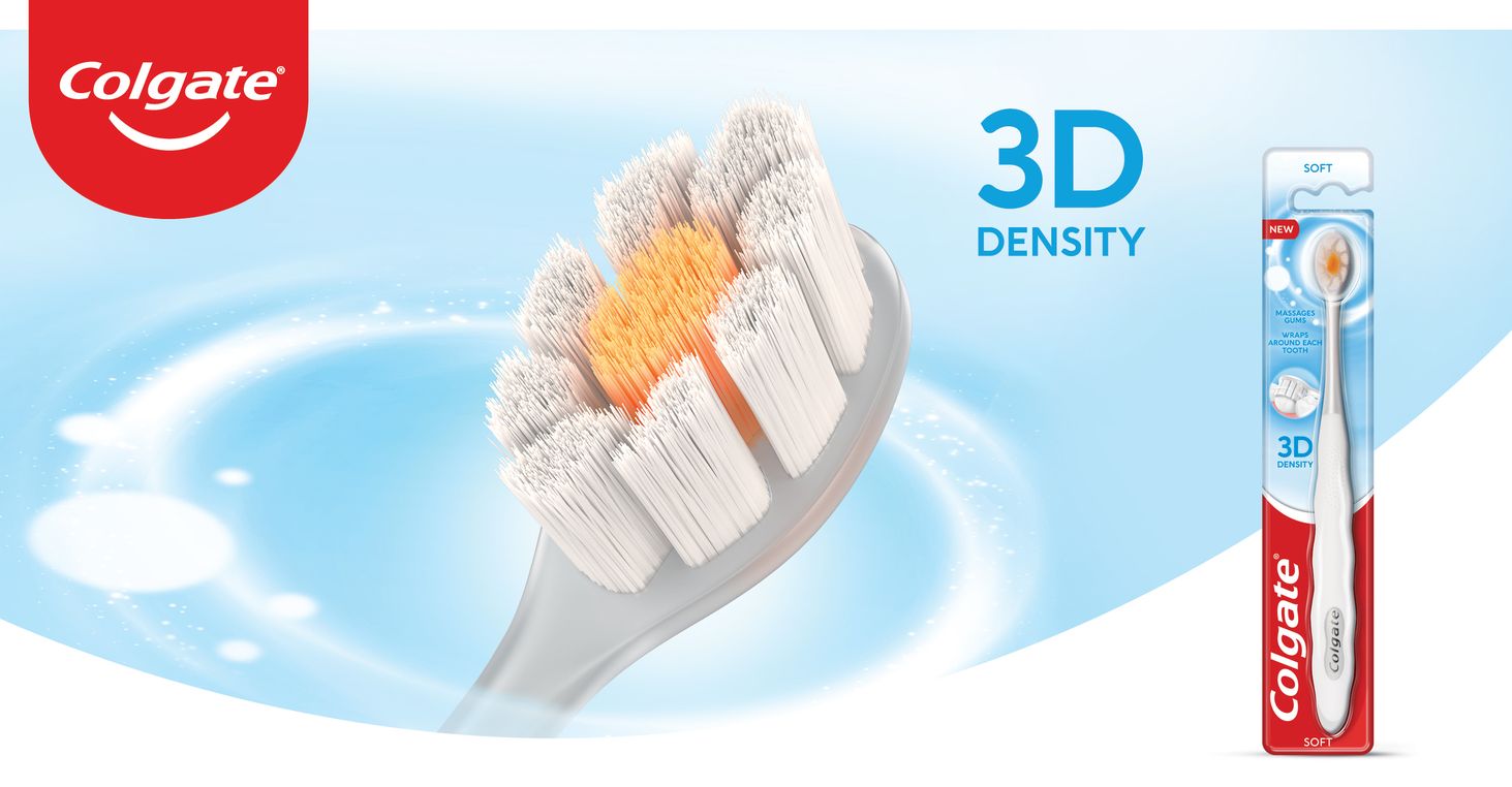 Colgate 3D Denisty szczoteczka do zębów miękka 1 szt. - Opinie i ceny ...