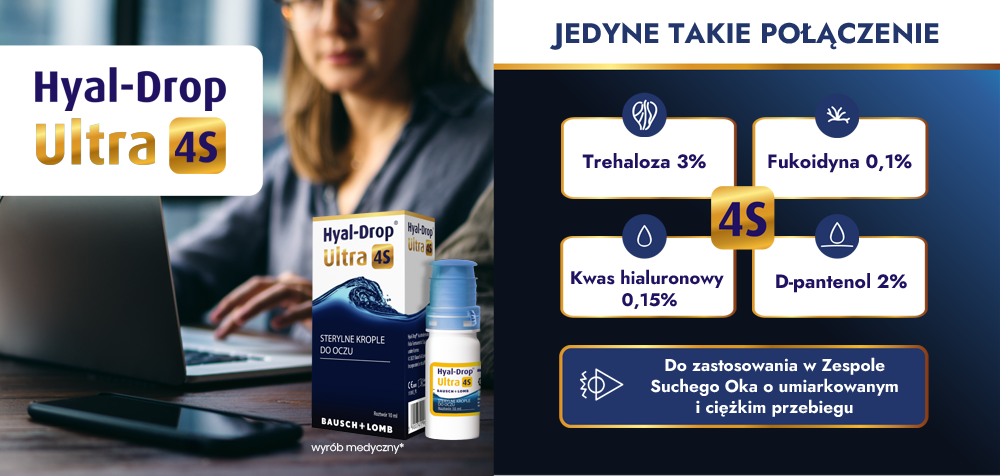 Hyal-Drop Ultra 4S intensywnie nawilżające krople do oczu 10 ml ...