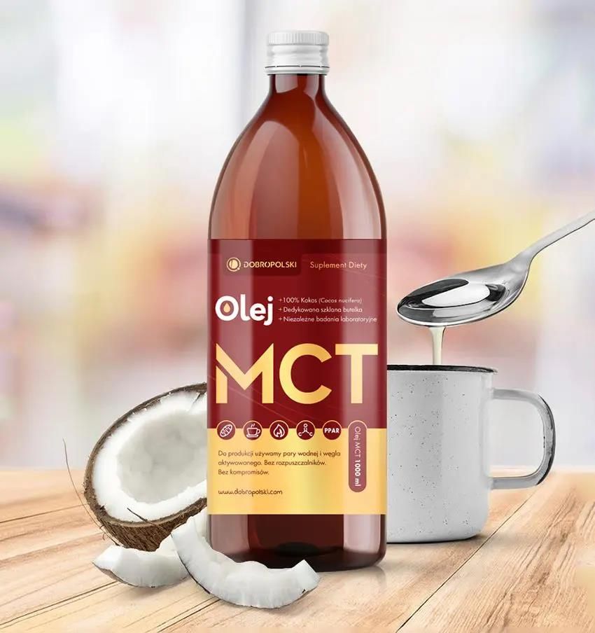 Olej Mct 100% 1L Dobropolski - Ceny i opinie - Ceneo.pl