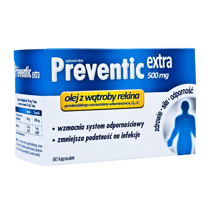 Preventic Extra 500mg 60kaps. - Opinie i ceny na Ceneo.pl