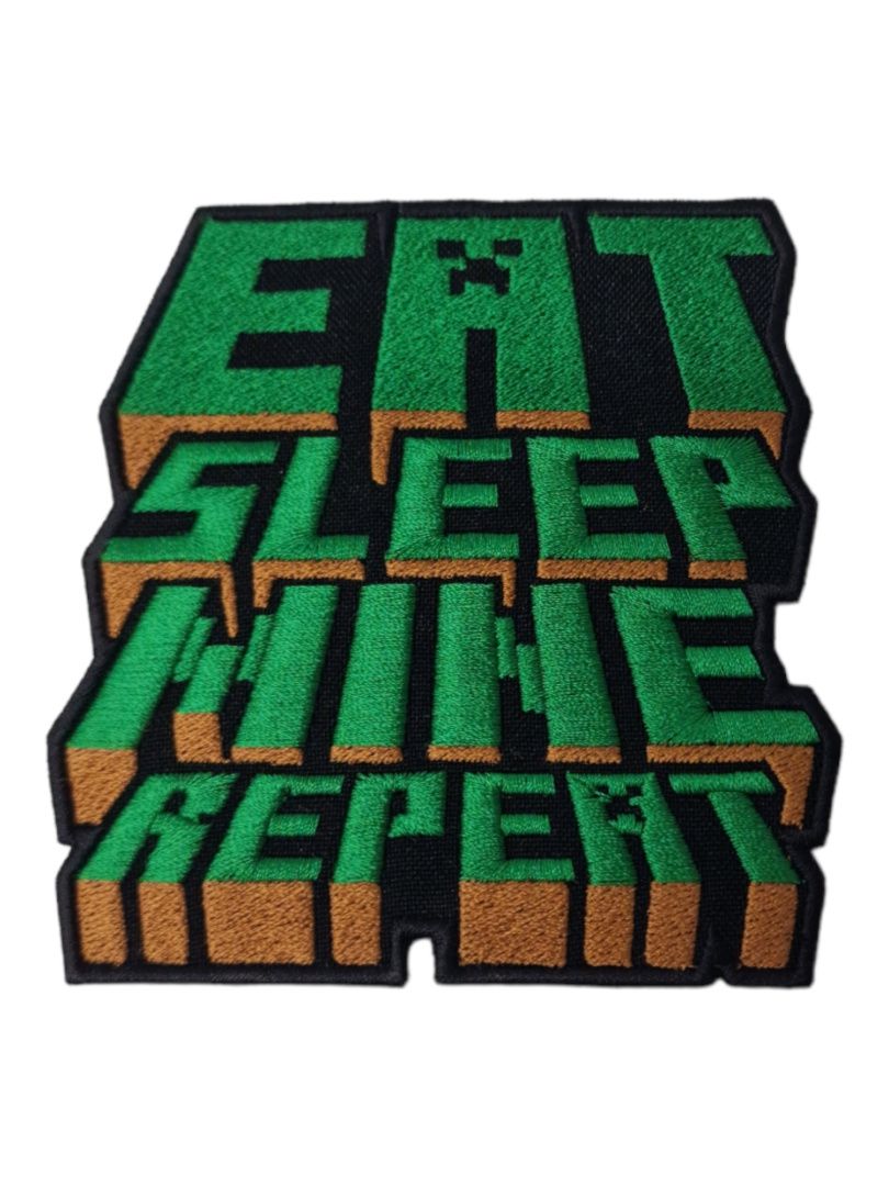 Minecraft naszywka termo Eat Sleep Mine Repeat - Ceny i opinie - Ceneo.pl