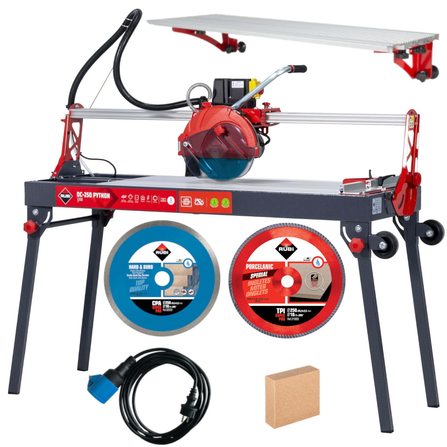 RUBI 56949 Przecinarka elektryczna DC-250 Python 1200 + Tarcza 250mm ...