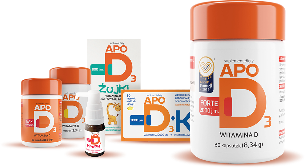 APOD3 Max 4000 j.m. 60 kaps. - Opinie i ceny na Ceneo.pl