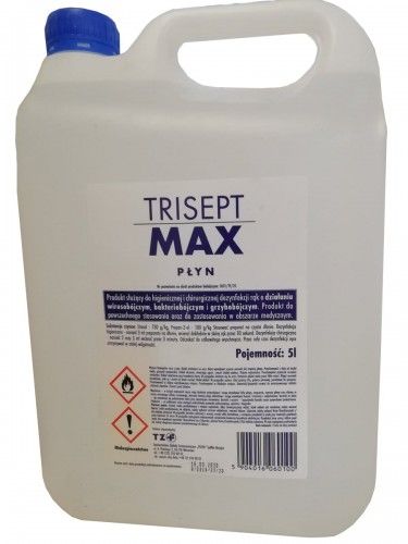 Trisept Max Płyn do higienicznej i chirugricznej dezynfekcji rąk 5L ...