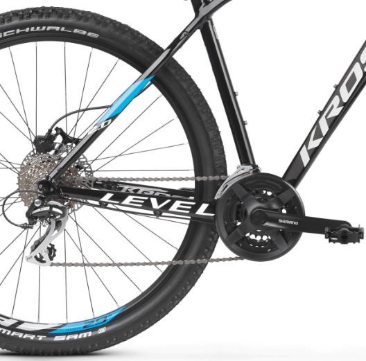Kross Level 2.0 czarny niebieski biały połysk 27,5 2019 - Rowery ...