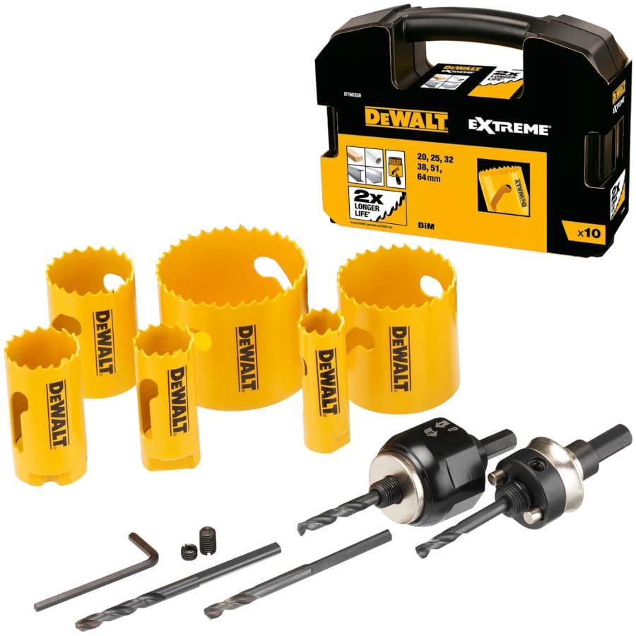 Otwornica DEWALT DT90358 Zestaw otwornic bi-metalowych Extreme 10el ...