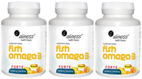 Aliness Fish Omega 3 Forte 500/250Mg 3X90Kaps. - Opinie i ceny na Ceneo.pl