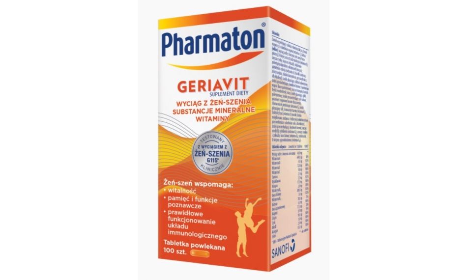 Pharmaton Geriavit 100 tabletek - Opinie i ceny na Ceneo.pl