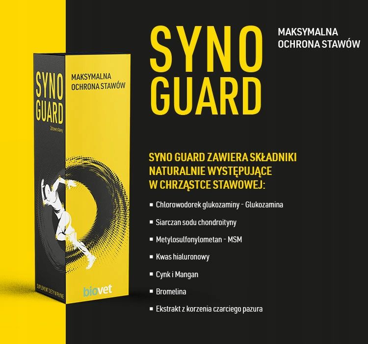 BIO-VET Syno Guard 510ml PREPARAT NA STAWY KOŚCI Preparat na stawy ...