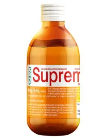 TEVA Supremin syrop 4 mg/5ml 200 ml - Opinie i ceny na Ceneo.pl