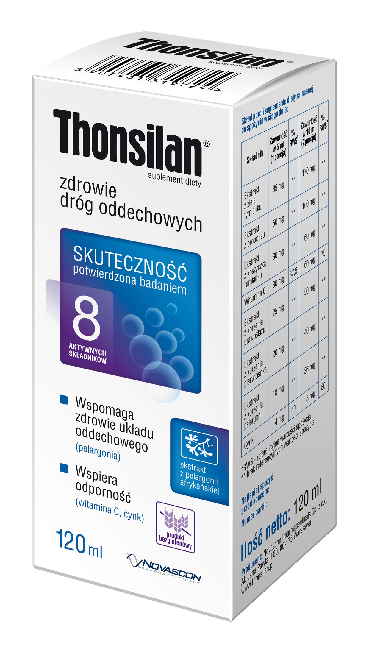 Thonsilan syrop 120ml - Opinie i ceny na Ceneo.pl