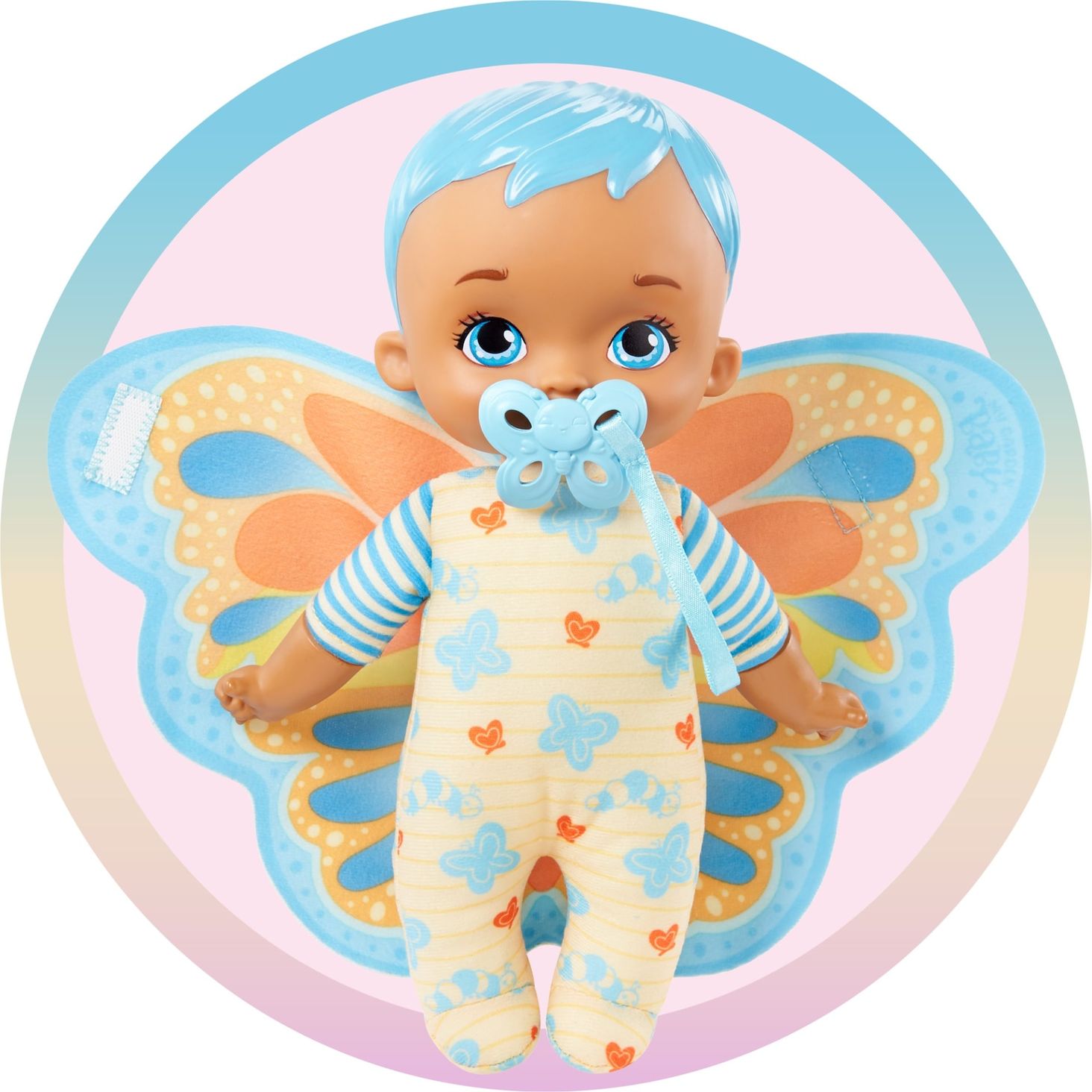 Lalka Mattel My Garden Baby Bobasek-Motylek Miękka lalka niebieska ...