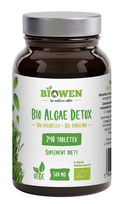 BIO Algae Detox 500mg 240 tabl. - Opinie i ceny na Ceneo.pl