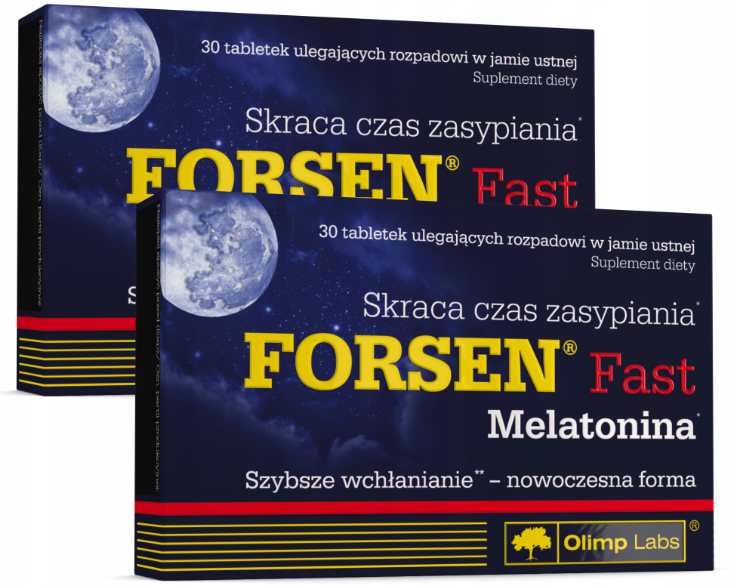 Tabletki Olimp Forsen Fast Melatonina 30 szt. - Opinie i ceny na Ceneo.pl