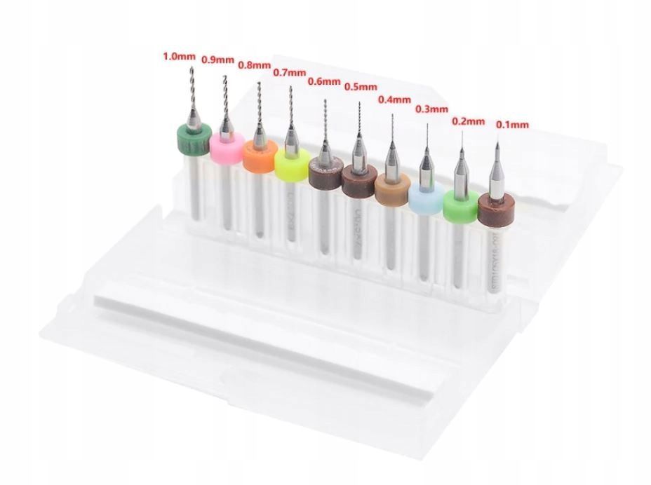 Frez do kupienia w Frezy Mini Modelarskie 0,1 - 1,0mm Mikro 10szt ...