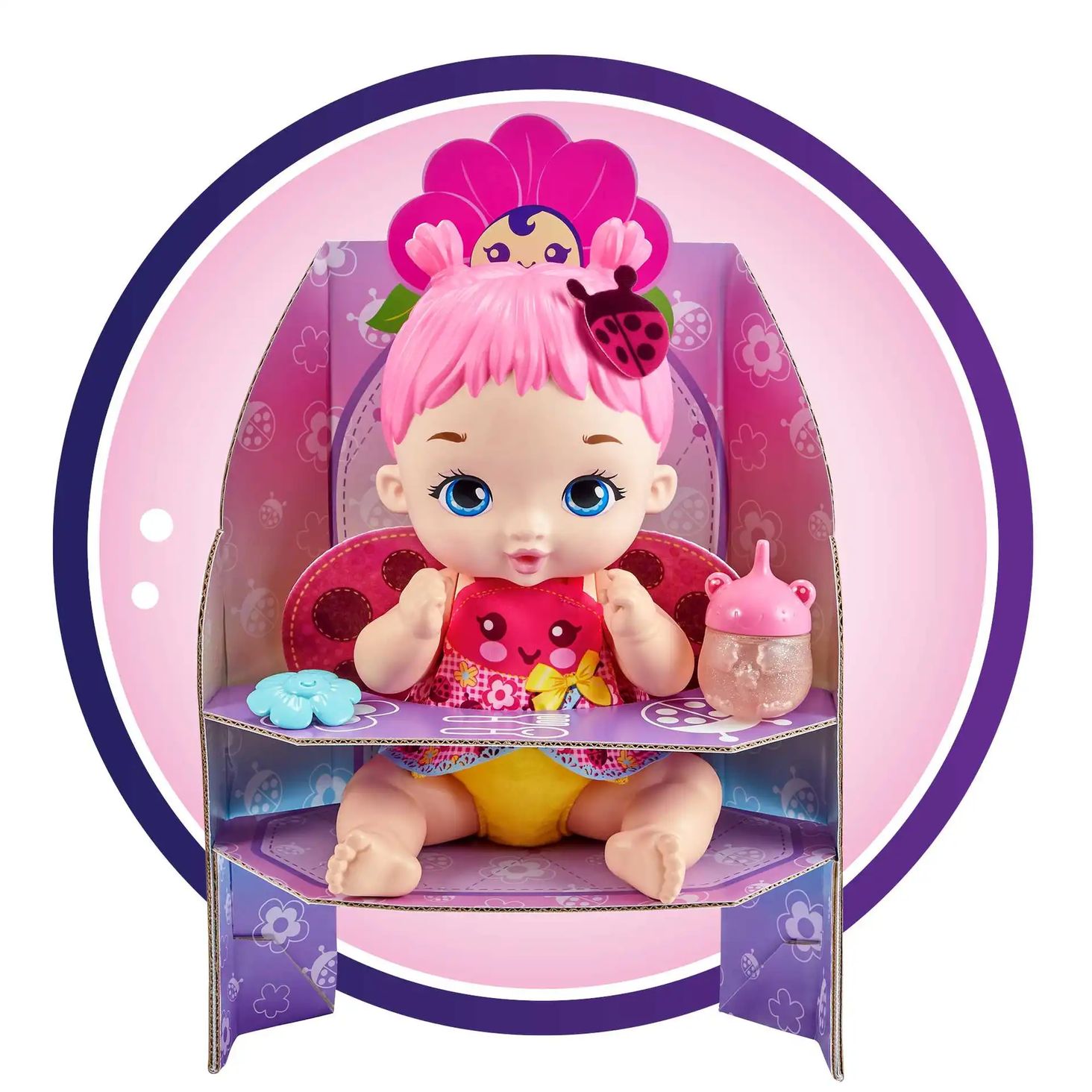 Lalka Mattel My Garden Baby Bobasek-Biedronka Różowe włosy HMX27 - Ceny ...