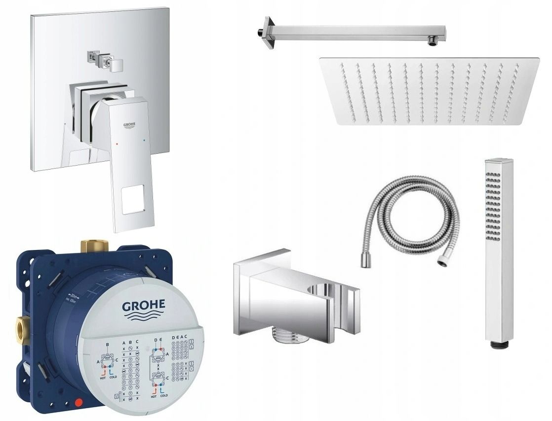 Zestaw prysznicowy Grohe Eurocube 24062000 + 35600000 - Opinie i ceny ...