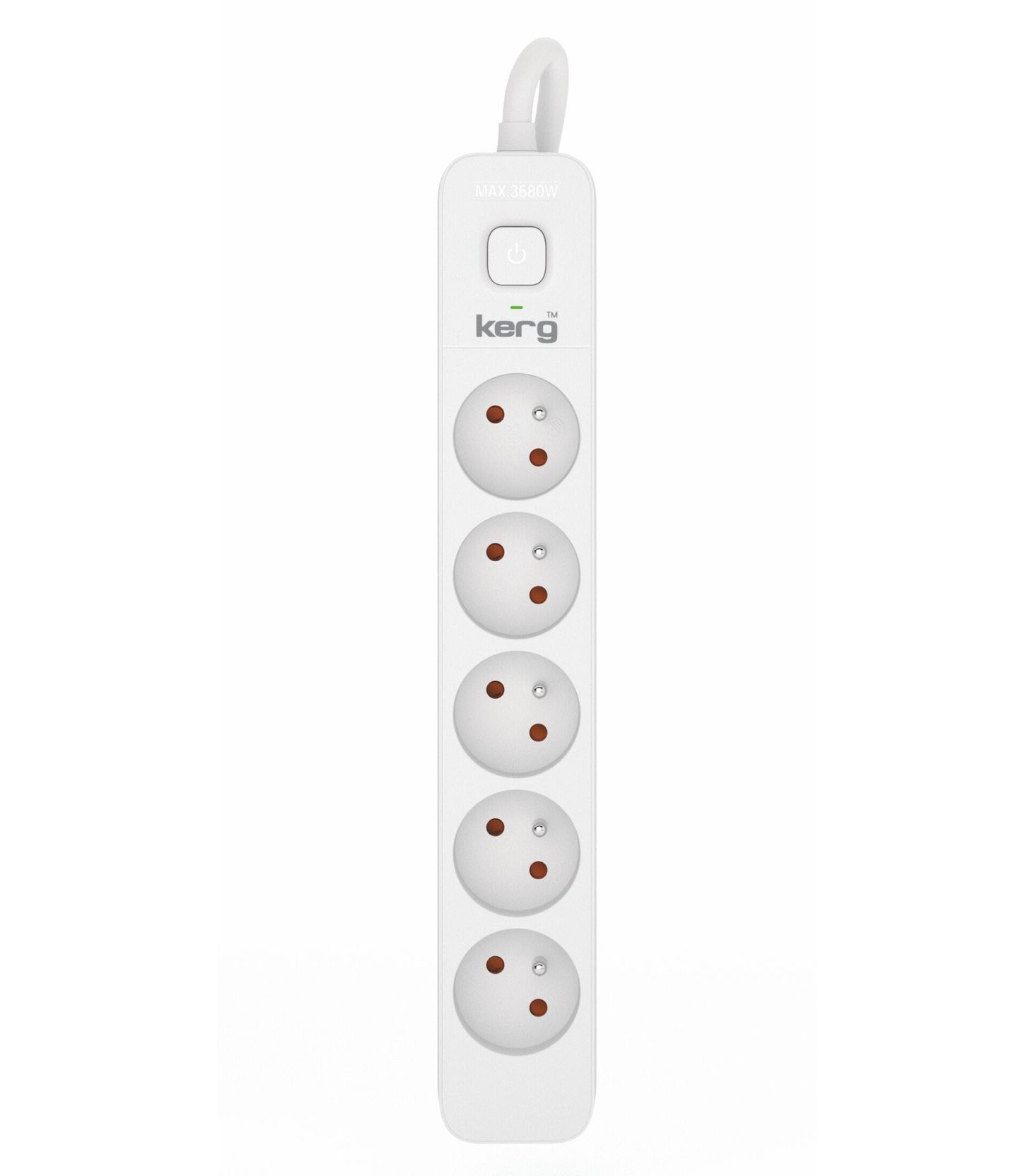 Przedłużacz Przedłużacz Kerg z wyłącznikiem 5 gniazd z uziemieniem 3m 16A - Opinie i ceny na ...