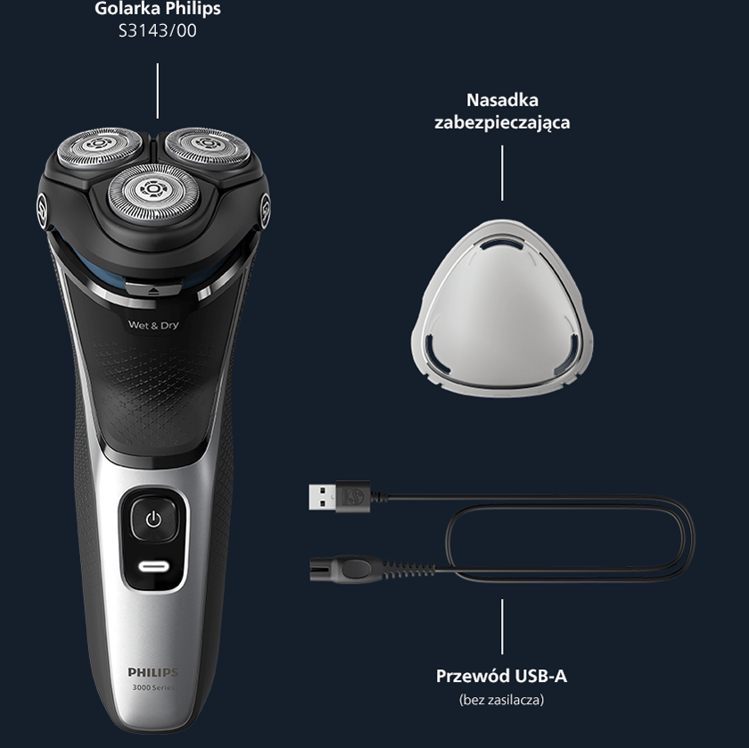 Golarka PHILIPS Series 3000 S3143/00 - Opinie i ceny na Ceneo.pl