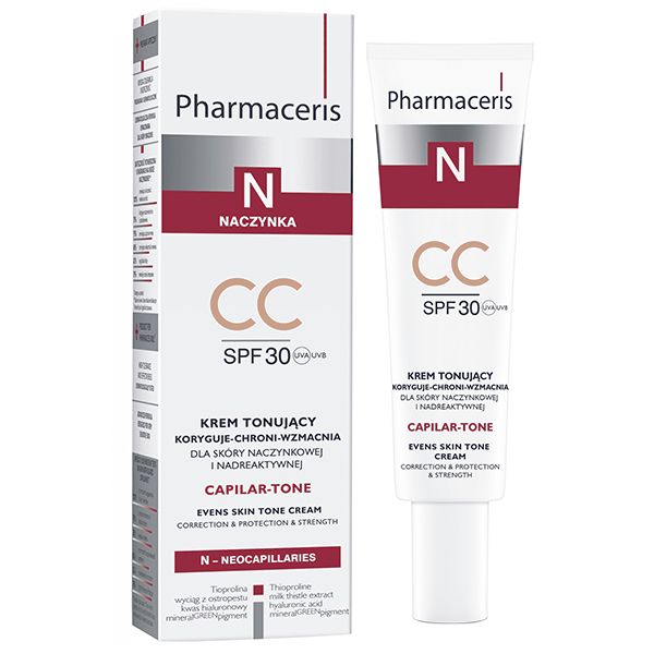 Dermokosmetyk Pharmaceris N Capilar-Tone Krem tonujący CC SPF30 40ml - Opinie i ceny na Ceneo.pl