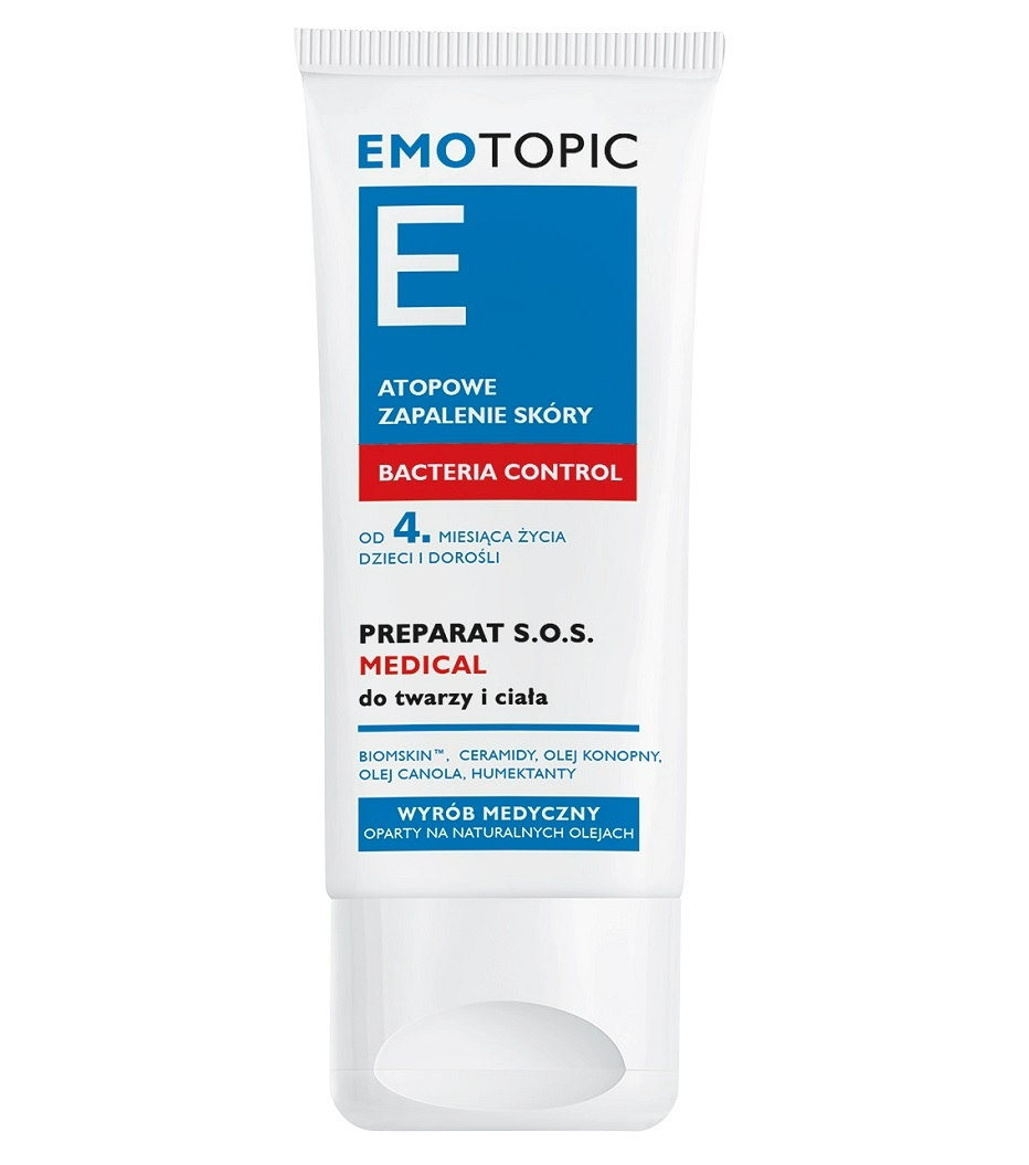Dermokosmetyk EMOTOPIC Bacteria Control Preparat S.O.S. Medical do ...