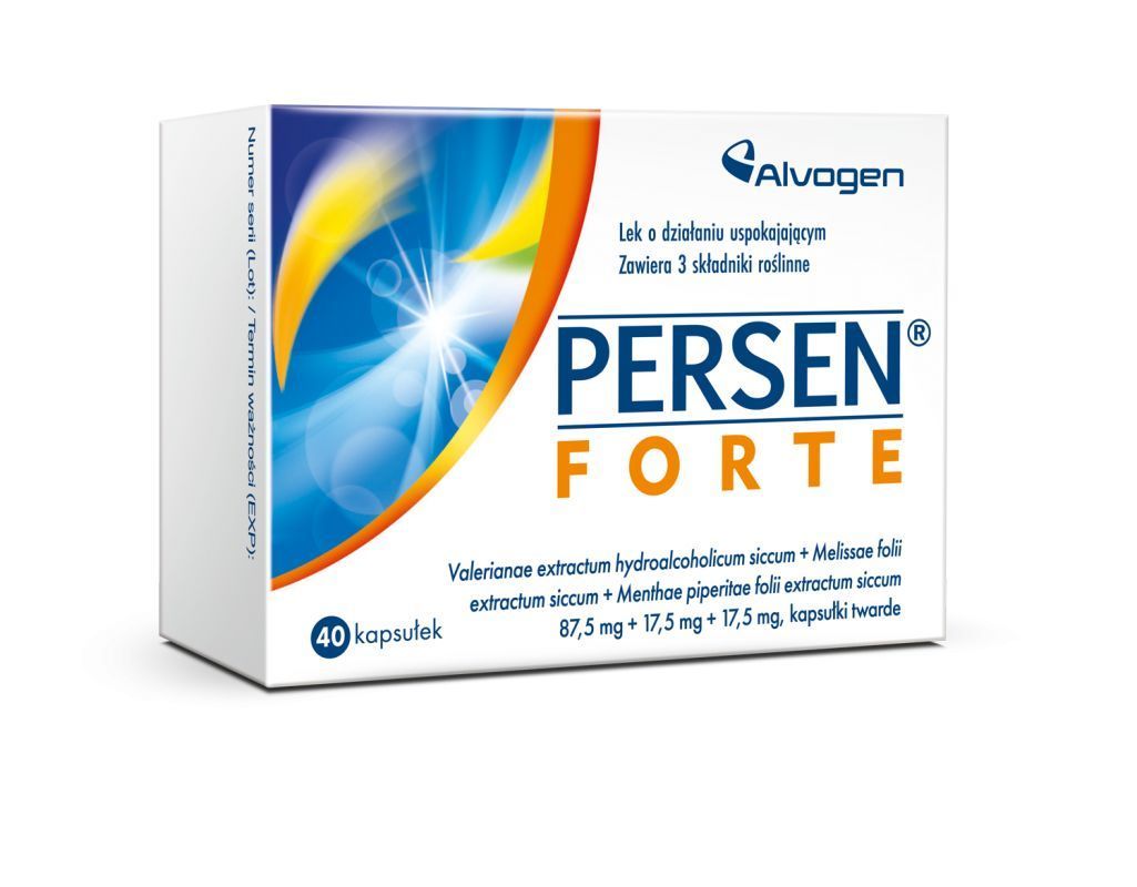 Lek na układ nerwowy Persen Forte 40 kaps. - Opinie i ceny na Ceneo.pl