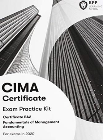 CIMA BA2 Fundamentals of Management Accounting BPP Learning Media ...