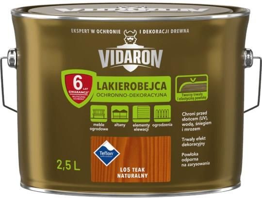 Vidaron Impregnat ochronnodekoracyjny teak naturalny 2,5L - Opinie i ...